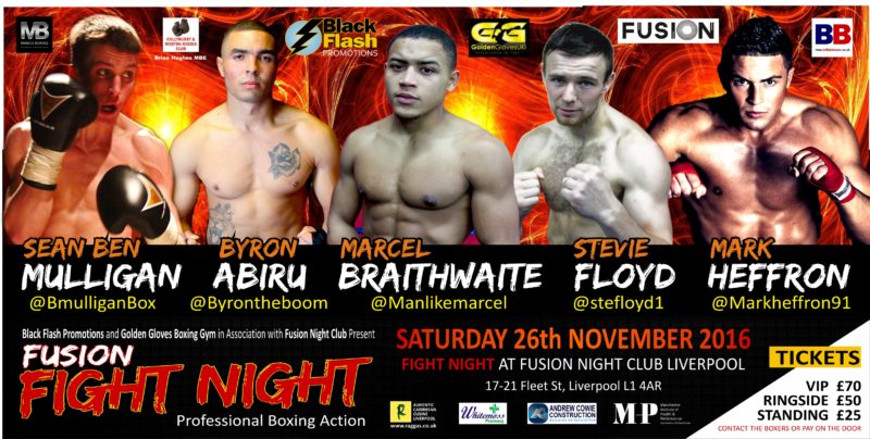 Pro Boxing in Liverpool Saturday night at Fusion Nightclub – Heffron ...