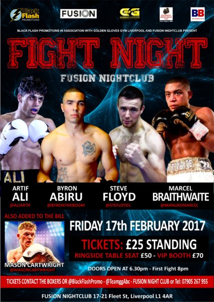 Fight Night at Fusion Liverpool February 17 – Braithwaite, Ali ...