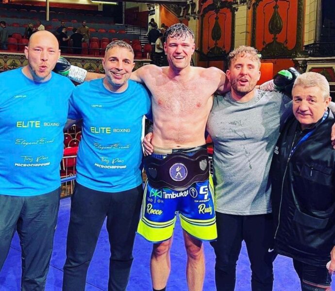 Ellison claims vacant Central Area title with sixth-round stoppage of ...