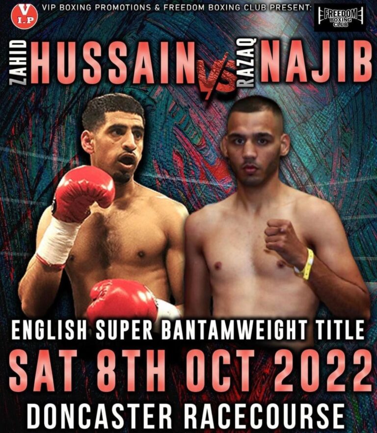 Preview: Zahid Hussain and Razaq Najib clash for vacant English title ...