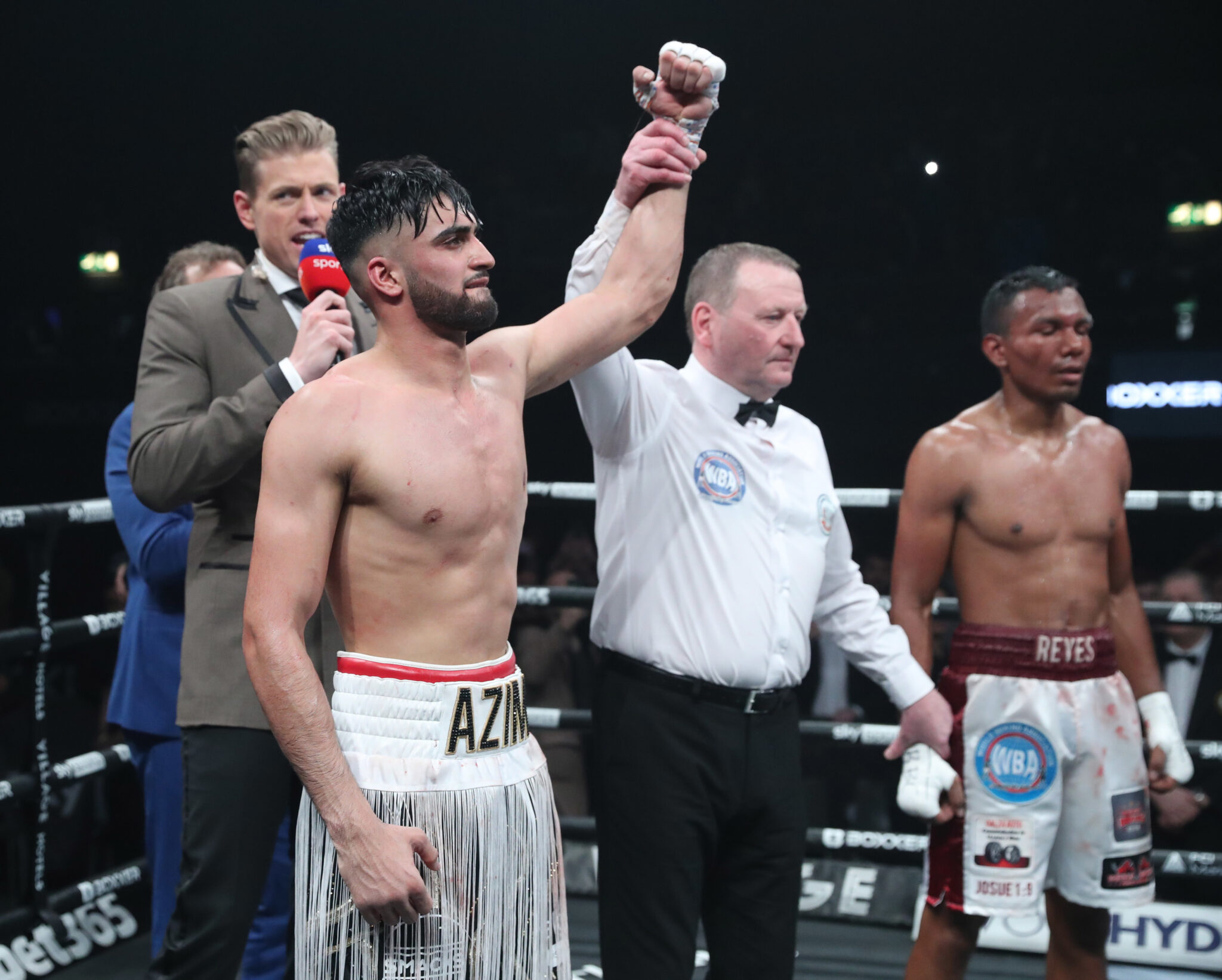 Adam Azim dominates Santos Reyes over ten rounds at Wembley Arena ...